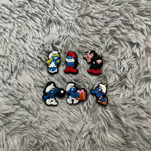 CROCS | Jewelry | Smurfs Croc Charm Set | Poshmark